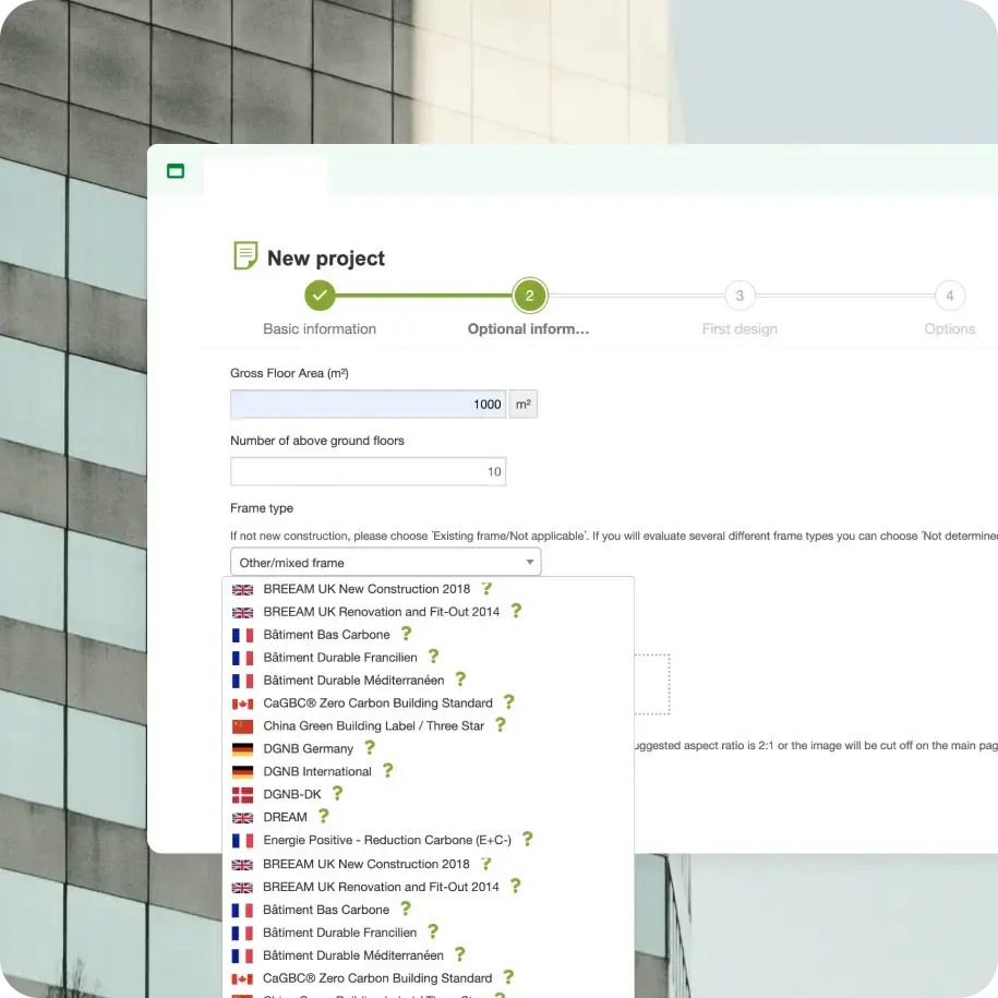 LCA software to reduce embodied carbon in design & construction